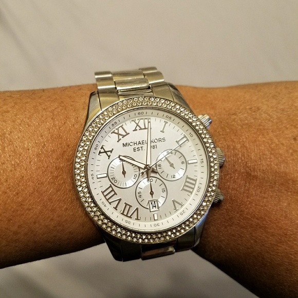 Michael Kors | Jewelry | Michael Kors Silver Ladies Watch | Poshmark